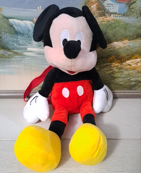 Disney | Toys | Mickey Mouse Plush Backpack | Poshmark